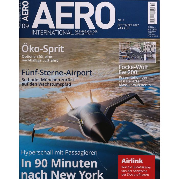 AERO INTERNATIONAL 9/2022 "In 90 Minuten nach New York"