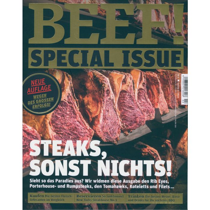 BEEF! SPECIAL ISSUE 2/2021 "Steaks, sonst nichts! (Bestseller)"