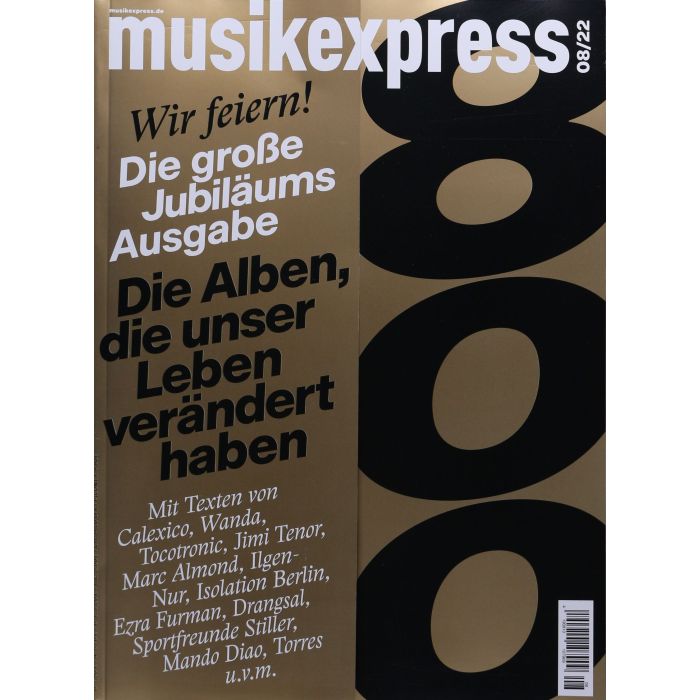 Musikexpress 8/2022 "800. Ausgabe - Die Alben, die unser Leben ...