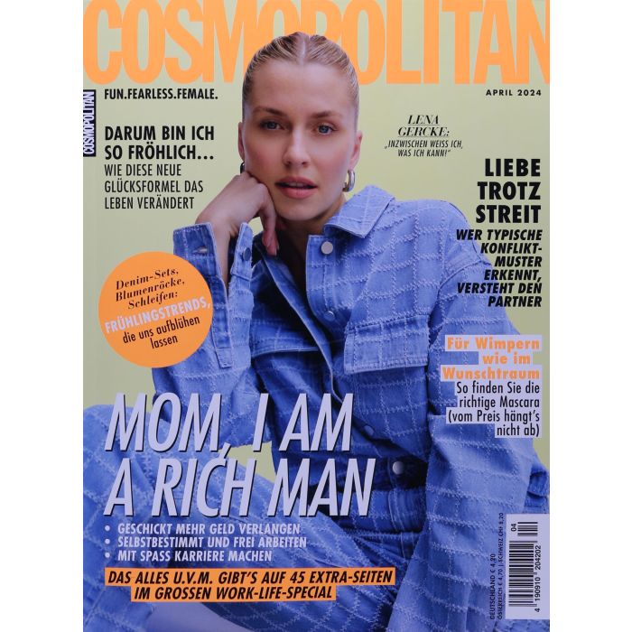 Cosmopolitan 4/2024 "Mom, i am a rich man"
