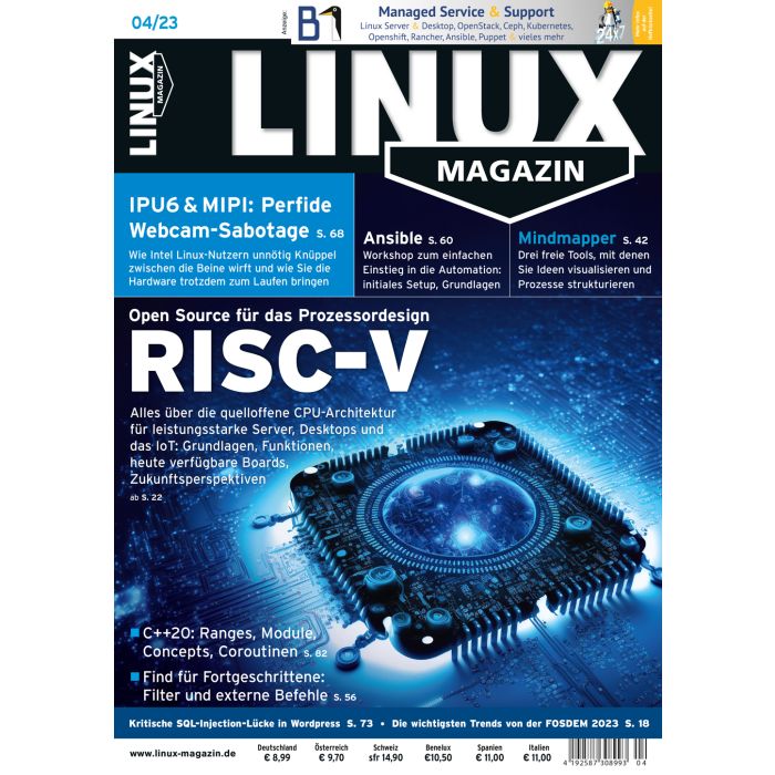Linux-Magazin 4/2023 "Risc-V"