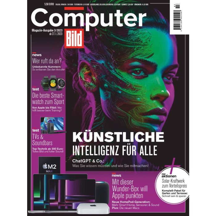 Computer Bild Magazin 3/2023 "Künstliche Intelligenz für alle"