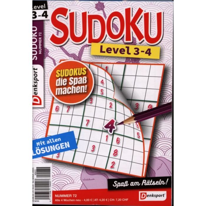 Denksport Sudoku Level 3 72/2023