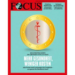 Focus 7/2025 "Mehr Gesundheit, weniger Kosten"