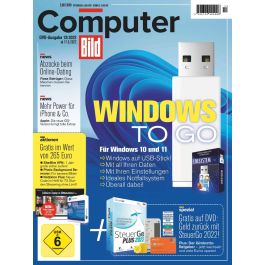 COMPUTER BILD + DVD 13/2022 "Windows to Go für Windwos 10 und 11"
