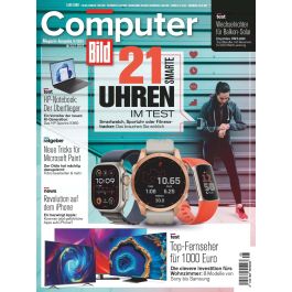 Computer Bild Magazin 5/2024 "21 Smarte Uhren im Test"